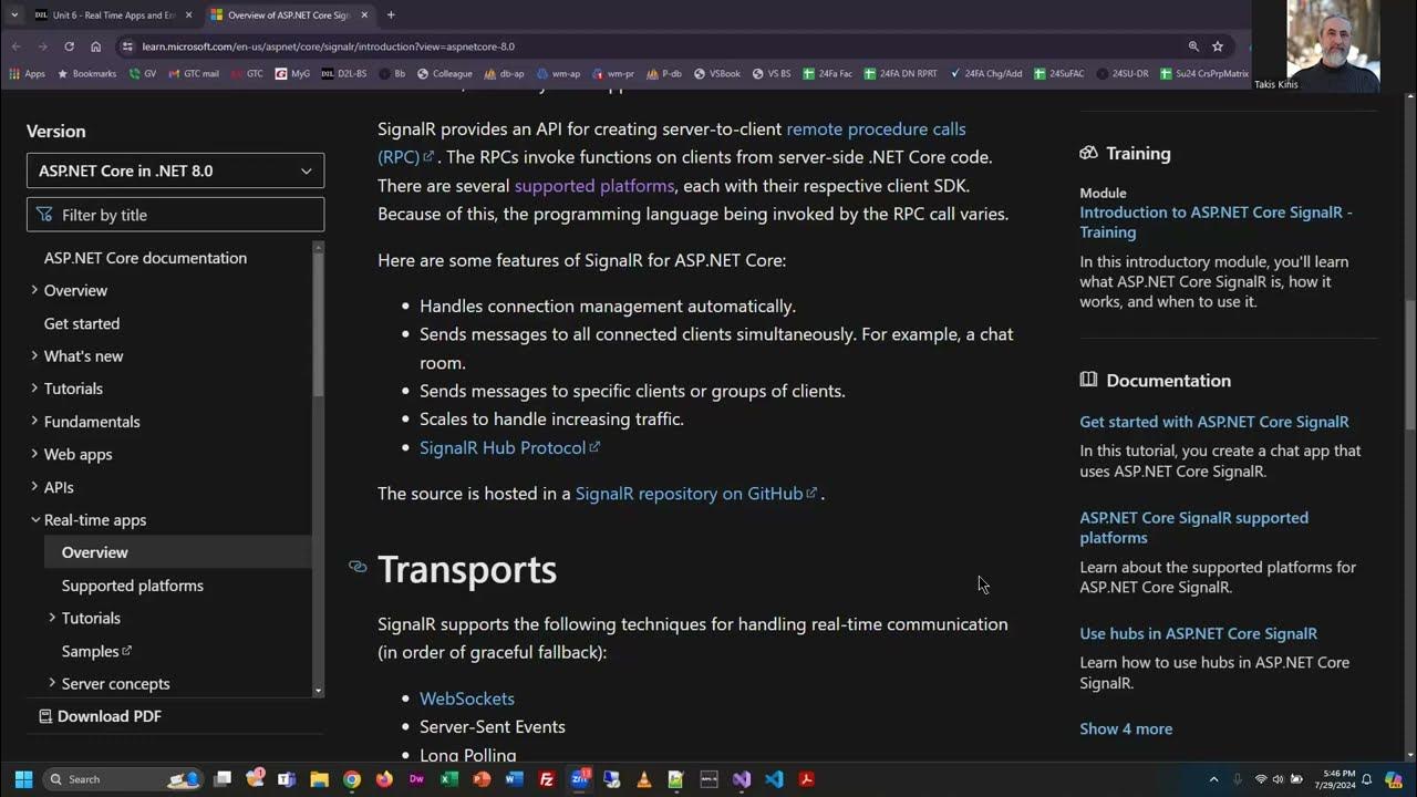 ASP.NET Core - Real Time Web App w/SignalR, TypeScript, Webpack - Microsoft Tutorial- Summer ...