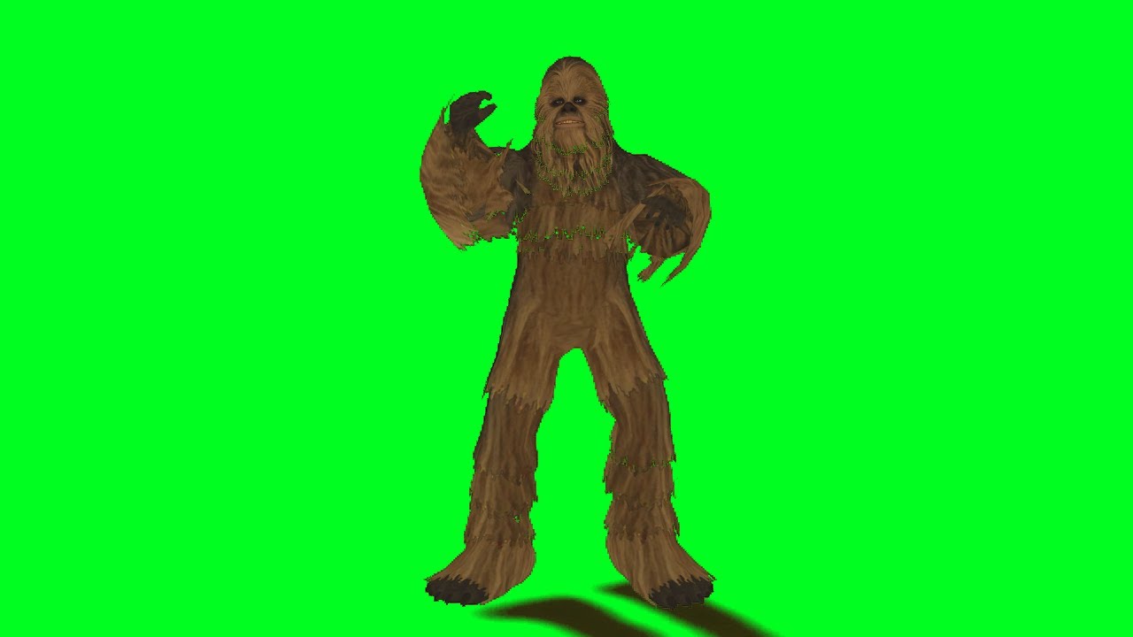 Chewbacca dancing green screen - YouTube