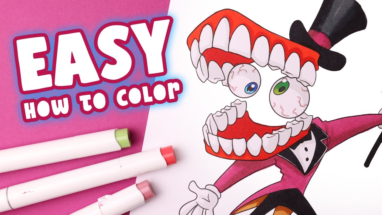 AMAZING DIGITAL CIRCUS Coloring Pages | How to Color Caine - YouTube