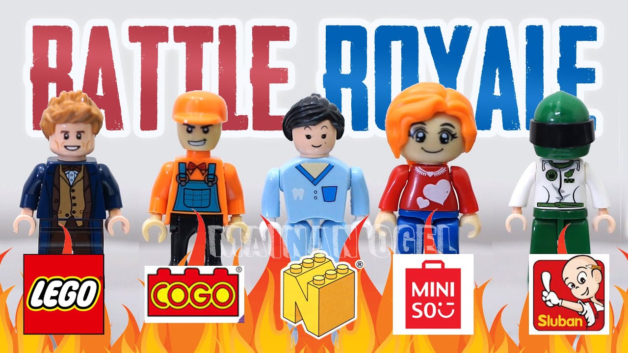 BATTLE ROYALE: Lego vs Cogo vs NT Brick vs Miniso vs Sluban ...