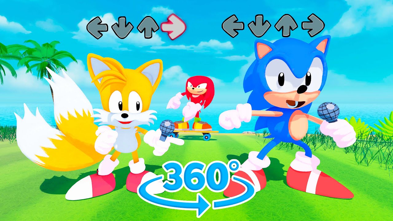 Sonic Vs Tails Dance FNF 360° - YouTube