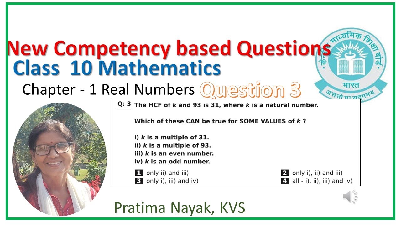 A Competency based question | Class 10 | CBSE | Real numbers ...