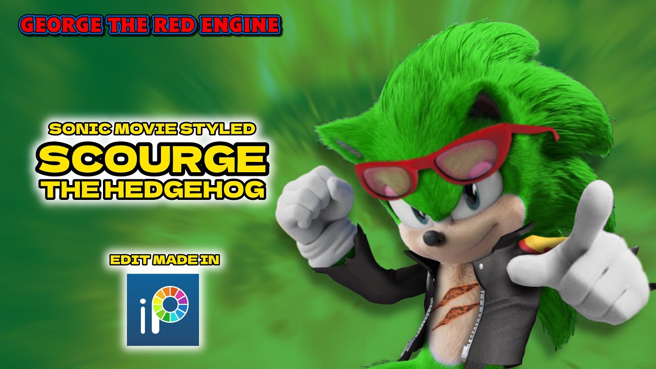 SPEEDEDIT: Scourge The Hedgehog (Sonic Movie Style) - YouTube