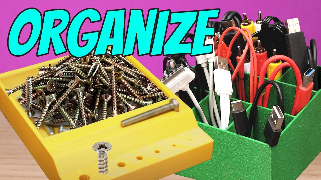 Organize Your Home With 3D Printing - YouTube