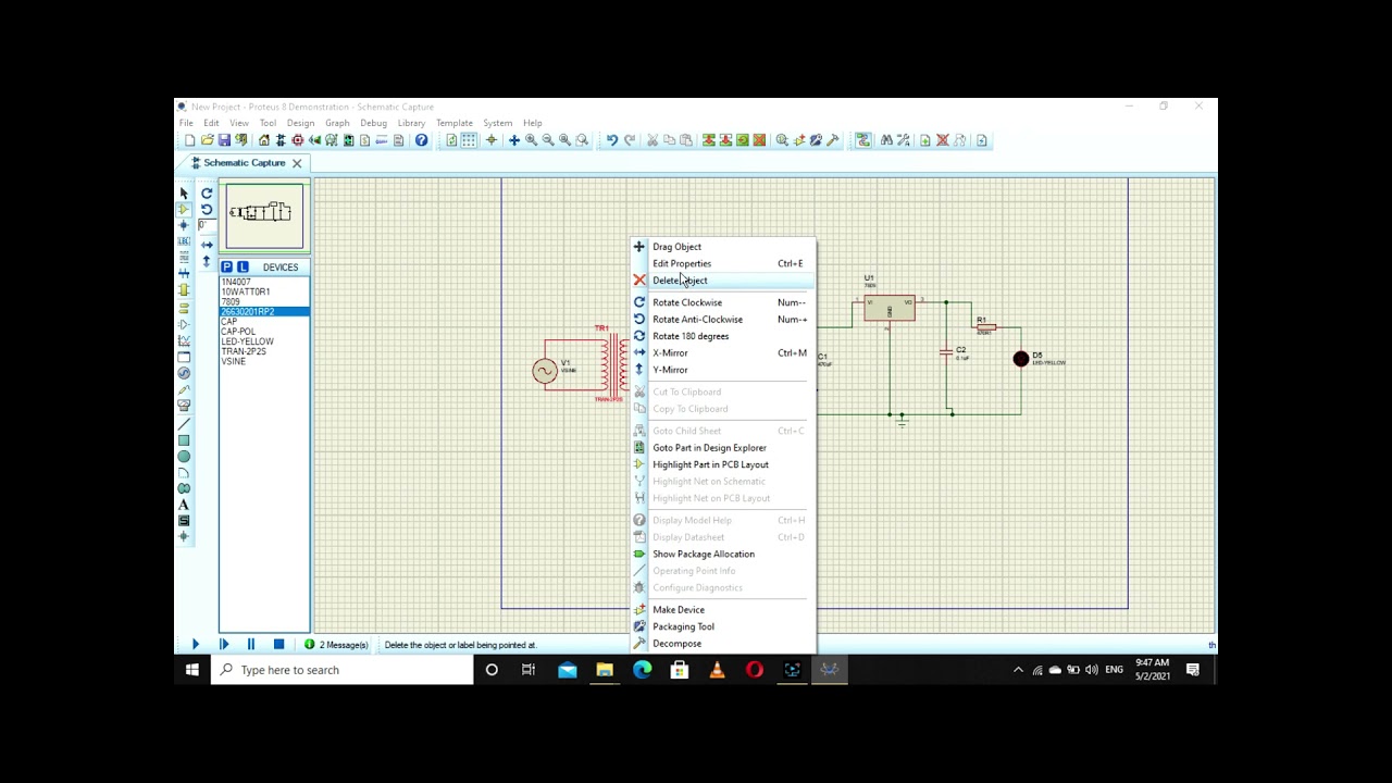 Proteus part 2||How to Creat Schematic And PCB with Proteus 8.12 ...