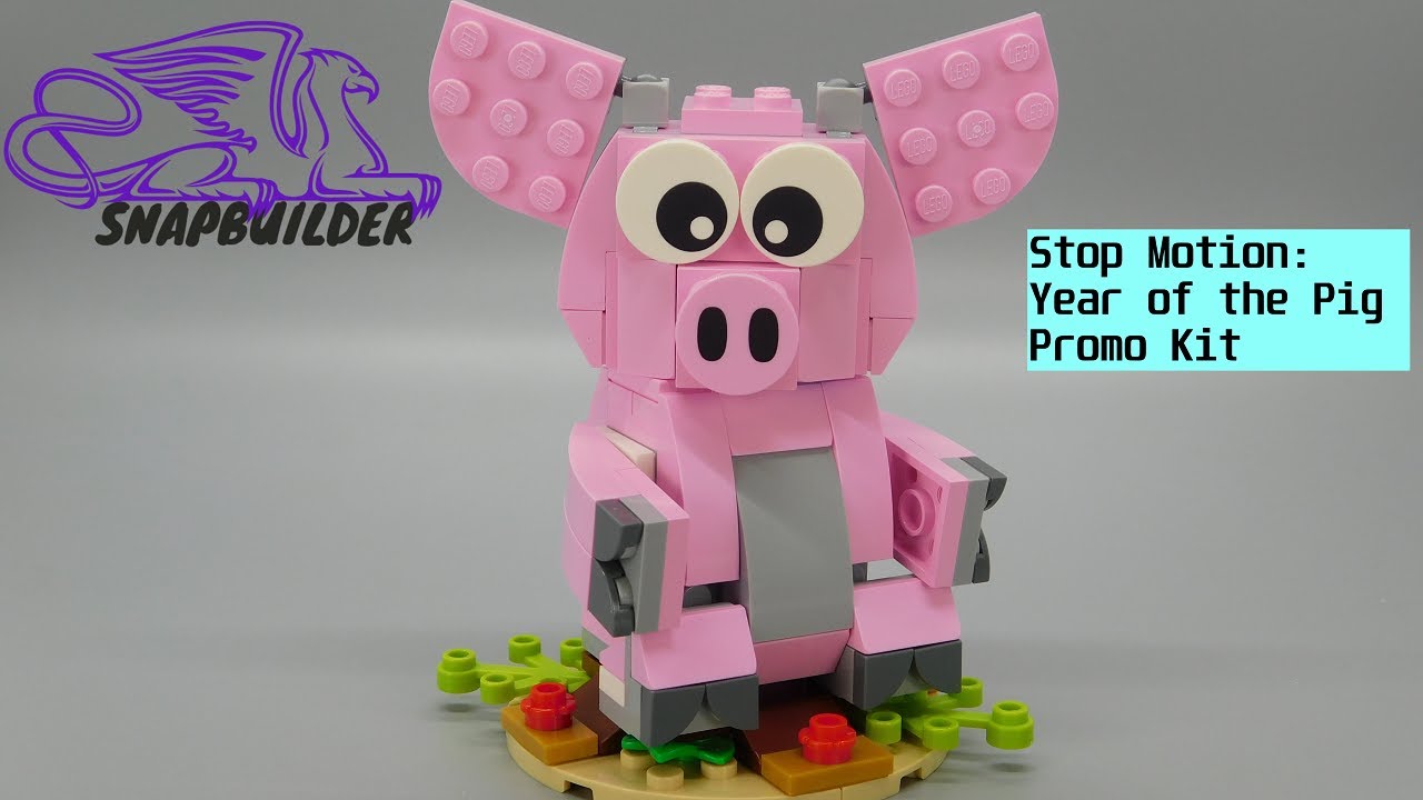 LEGO Year of the Pig Stop Motion Speed Build - YouTube