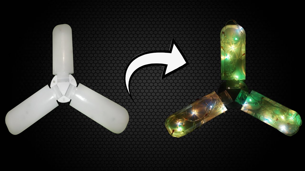 Christmas Lights Hacks and Old Bulb Diy - YouTube