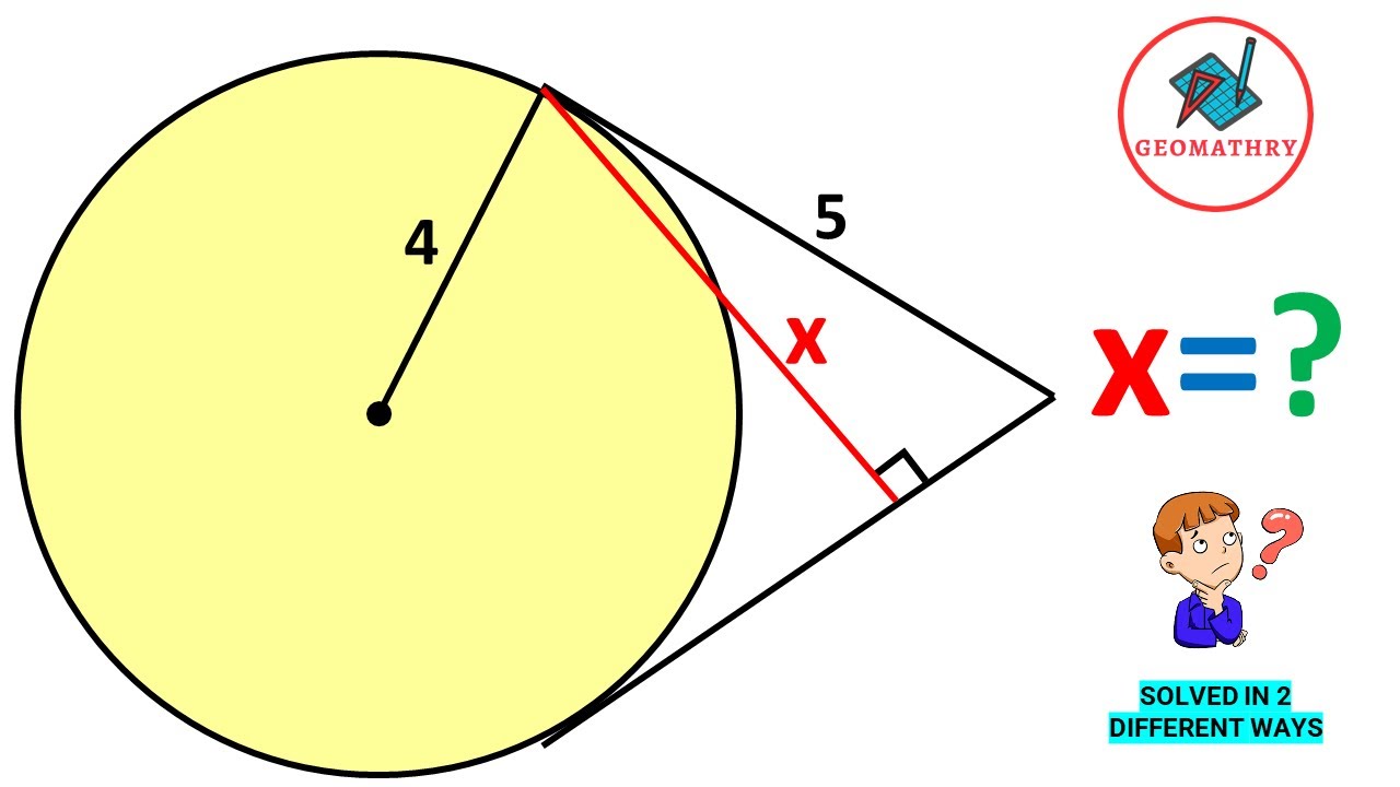 How to Calculate The Length of X | Geometry | Math | 2 Methods - YouTube