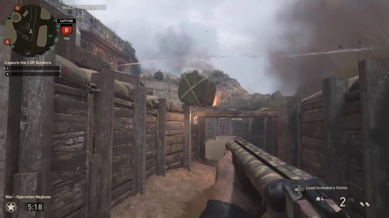 Call of Duty®: WWII War How to clear a bunker ;) - YouTube