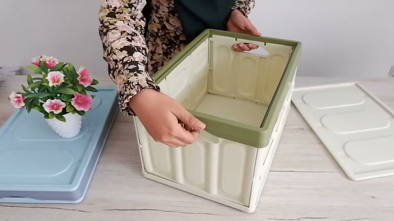 Keranjang Box Container Lipat Portable Serbaguna - YouTube
