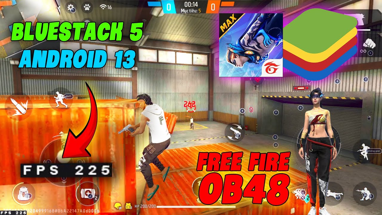 [Bluestack 5] Setting Chơi Free Fire ob48 Mới Nhất Android 13 - YouTube