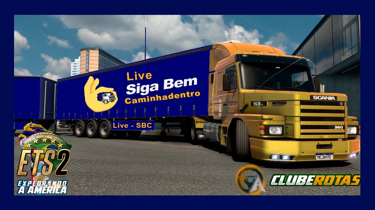 🚛Viajando pelo Brasil no ETS2! | Clube Rotas & Mapa EAA🚛 #gameplay ...