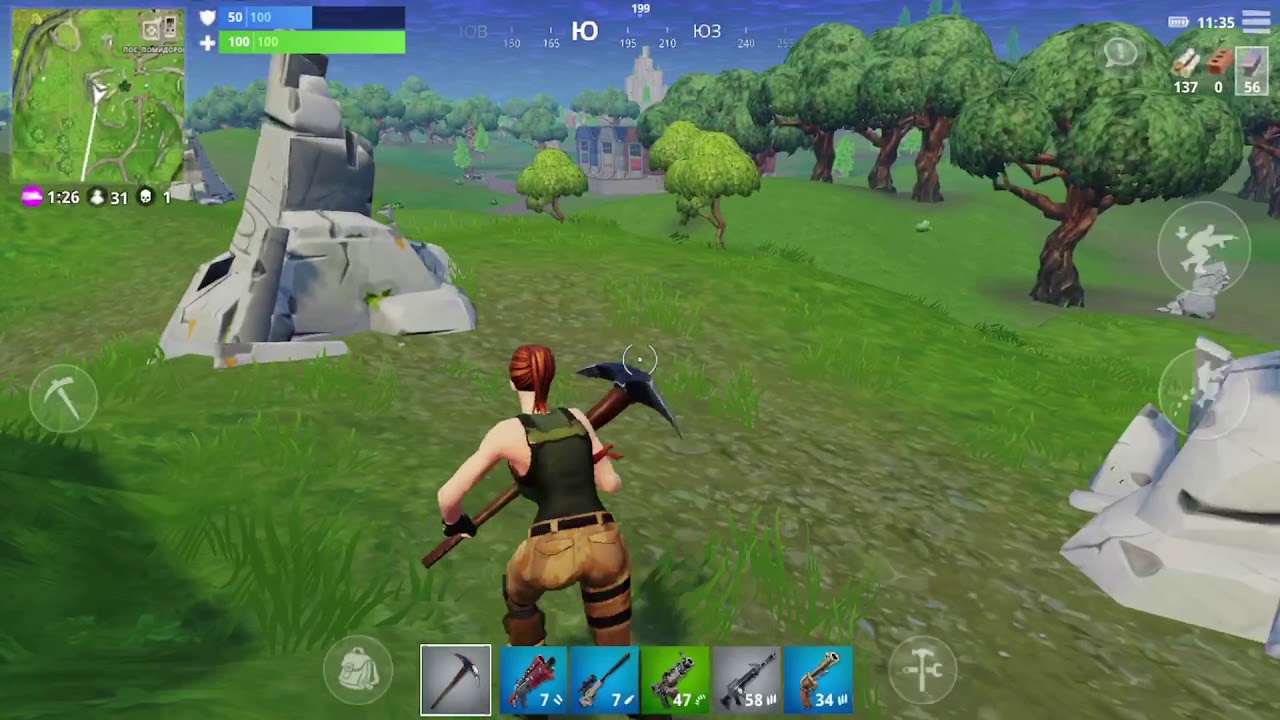 Fortnite Mobile gameplay (first look) - YouTube