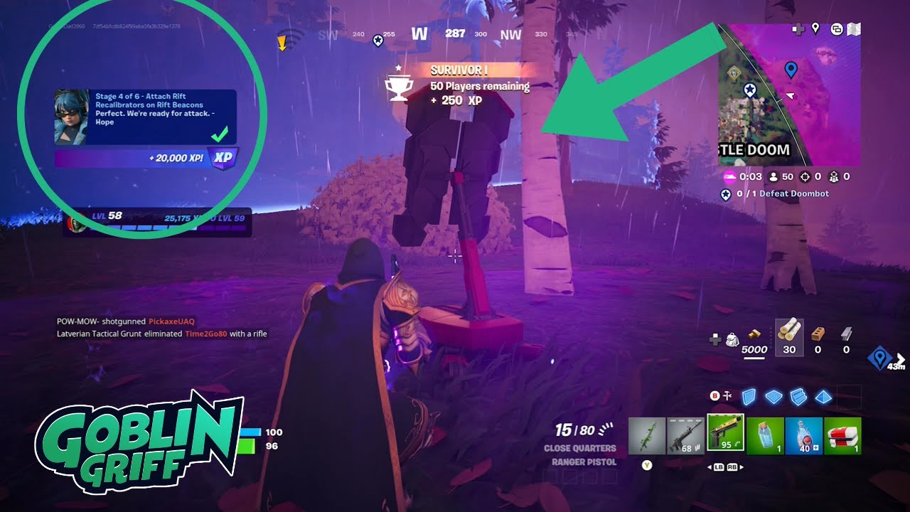 How to Attach Rift Recalibrators on Rift Beacons | Fortnite Shuri's ...