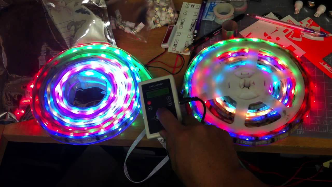 Magic Chaser LED Strip by LEDmod.com Part 2 - YouTube