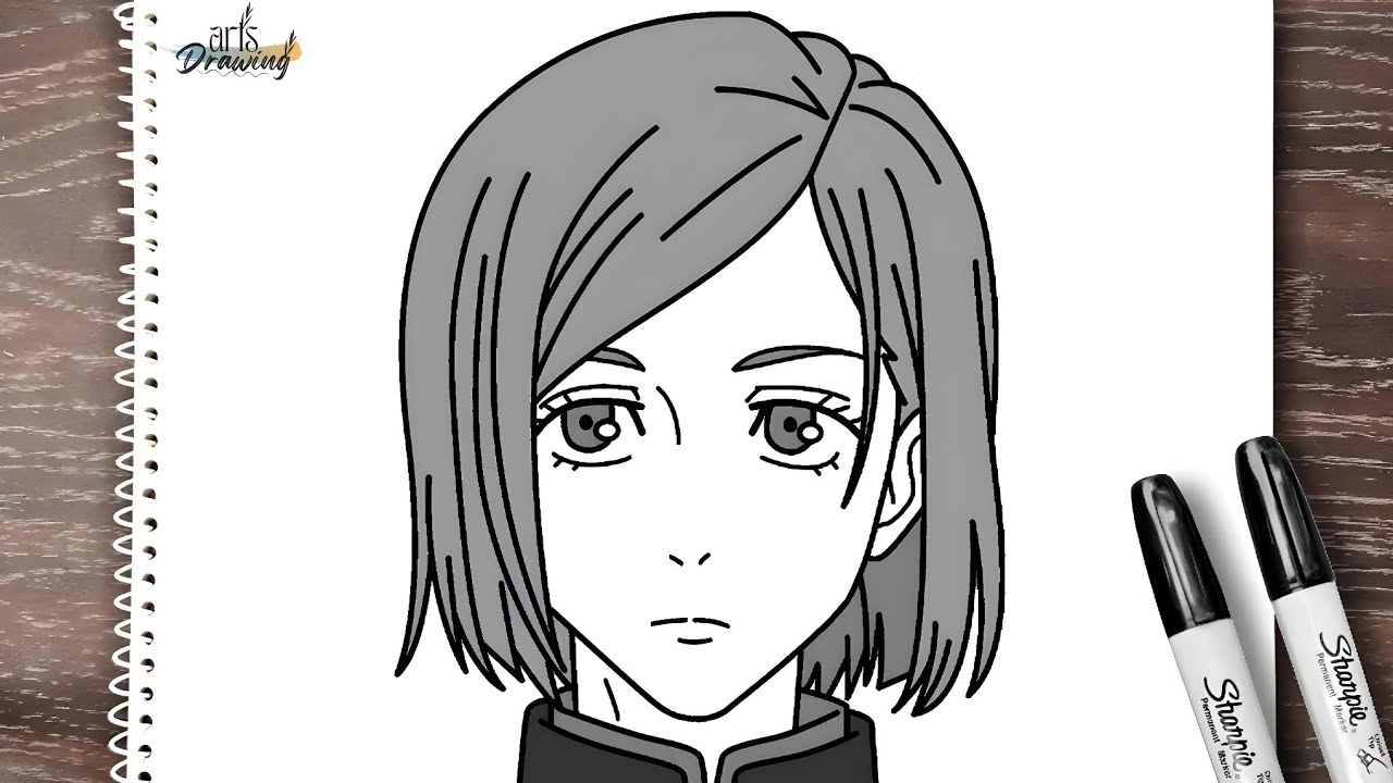 How to draw Nobara Kugisaki from Jujutsu Kaisen step by step - YouTube