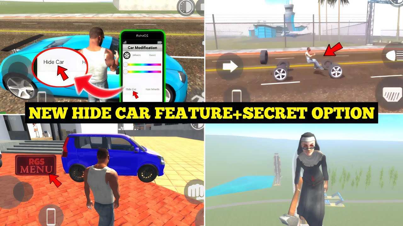 Indian Bike Driving 3D New Hide Car Secret Feature 🤯🔥| New Update Secret Cheat Code | Harsh in ...