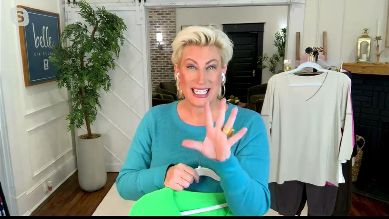 Belle by Kim Gravel Primabelle Knit Top with Ladder Stitch Trim on QVC ...