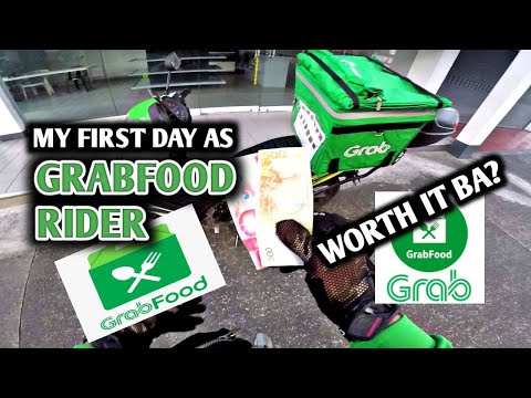 My First Day As GrabFood Rider Paano Maging Grabfood Rider | Buhay ...
