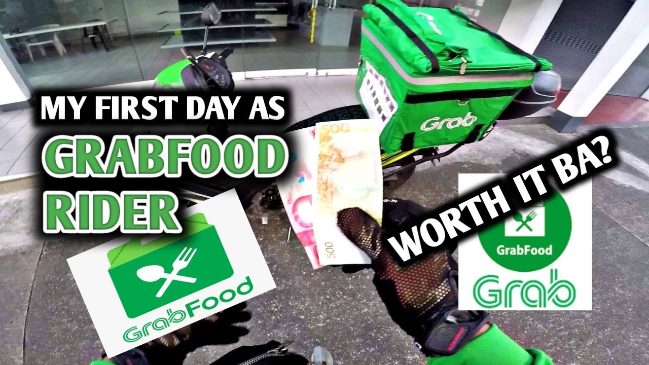 My First Day As GrabFood Rider Paano Maging Grabfood Rider | Buhay ...