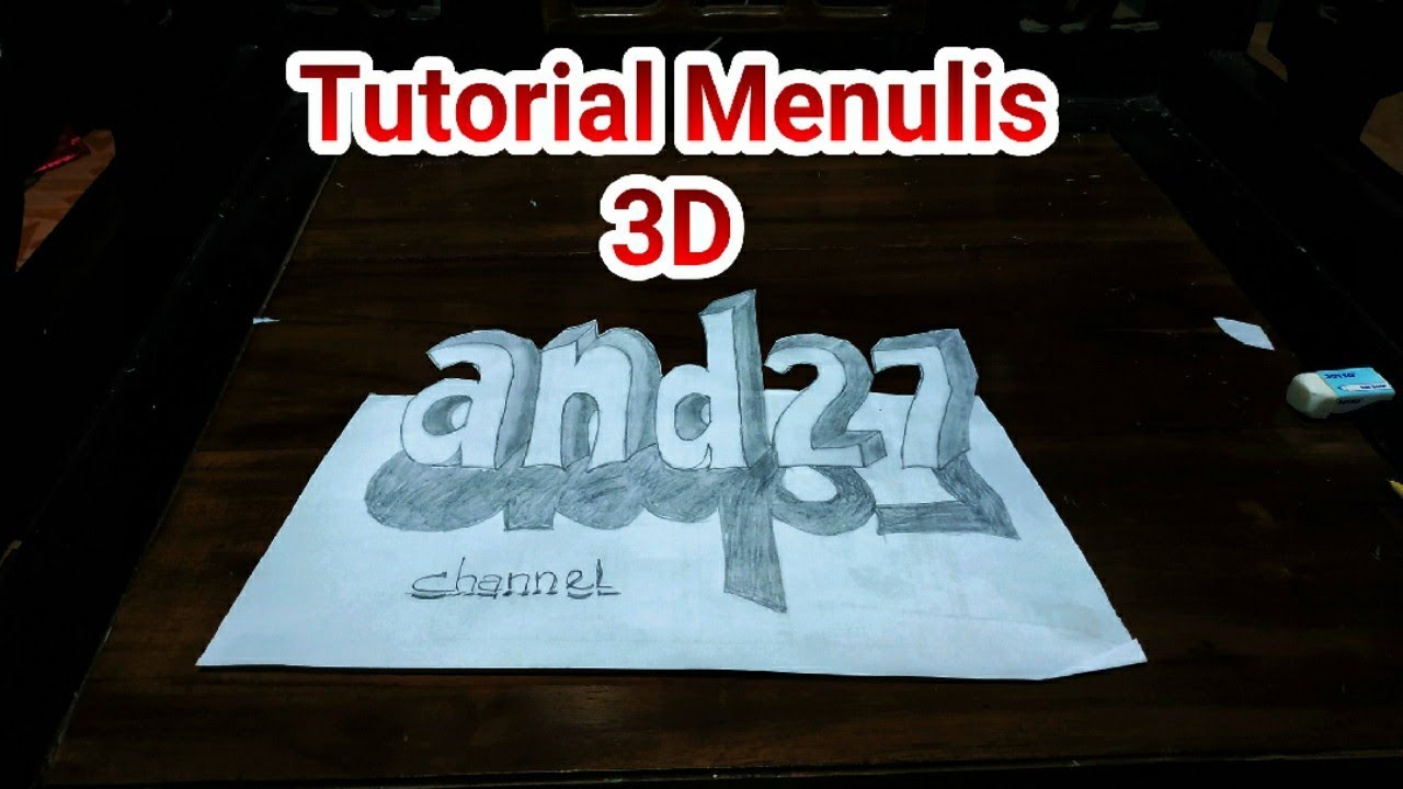 Belajar Menulis Huruf 3 Dimensi - YouTube