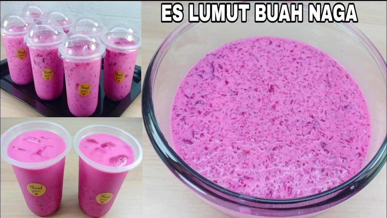 PUNYA BUAH NAGA DIRUMAH YUK...BIKIN ES LUMUT BUAH NAGA‼️ENAK,SEGAR ...