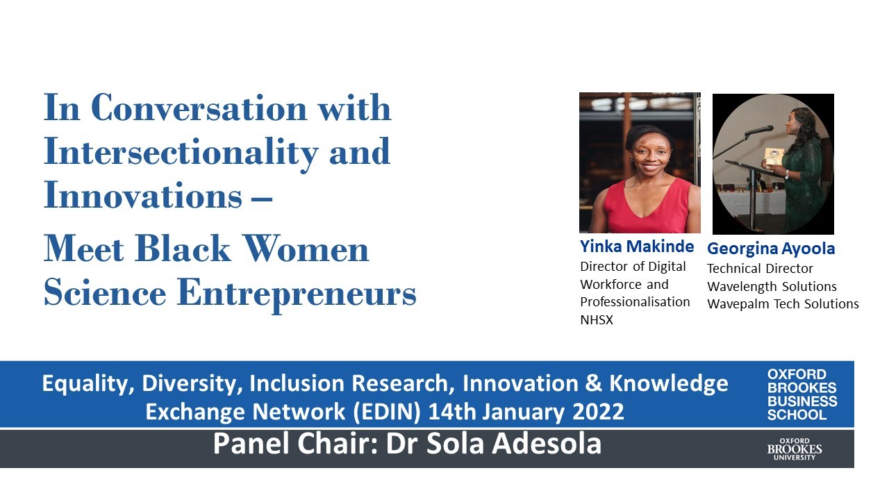 In Conversation with Intersectionality and Innovations - Meet Black ...