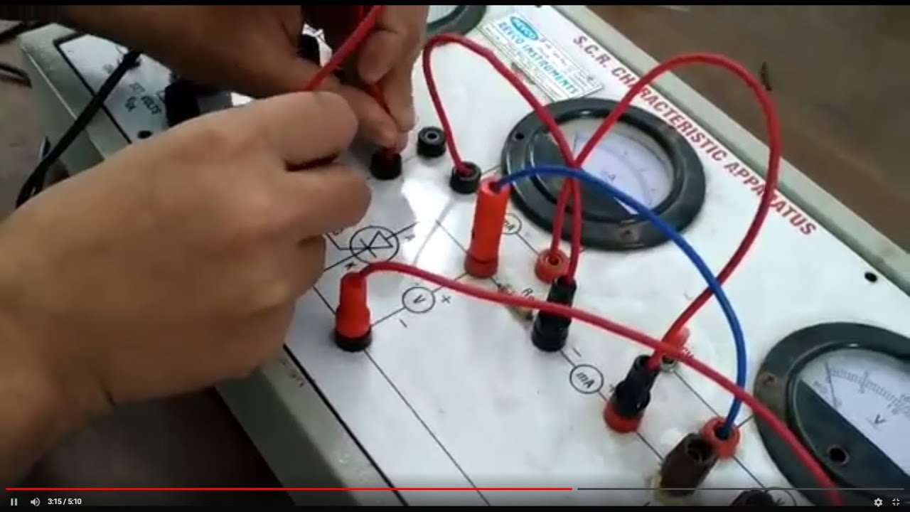 SCR Experiment || Gate characteristics || SILICON CONTROLLED RECTIFIER ...