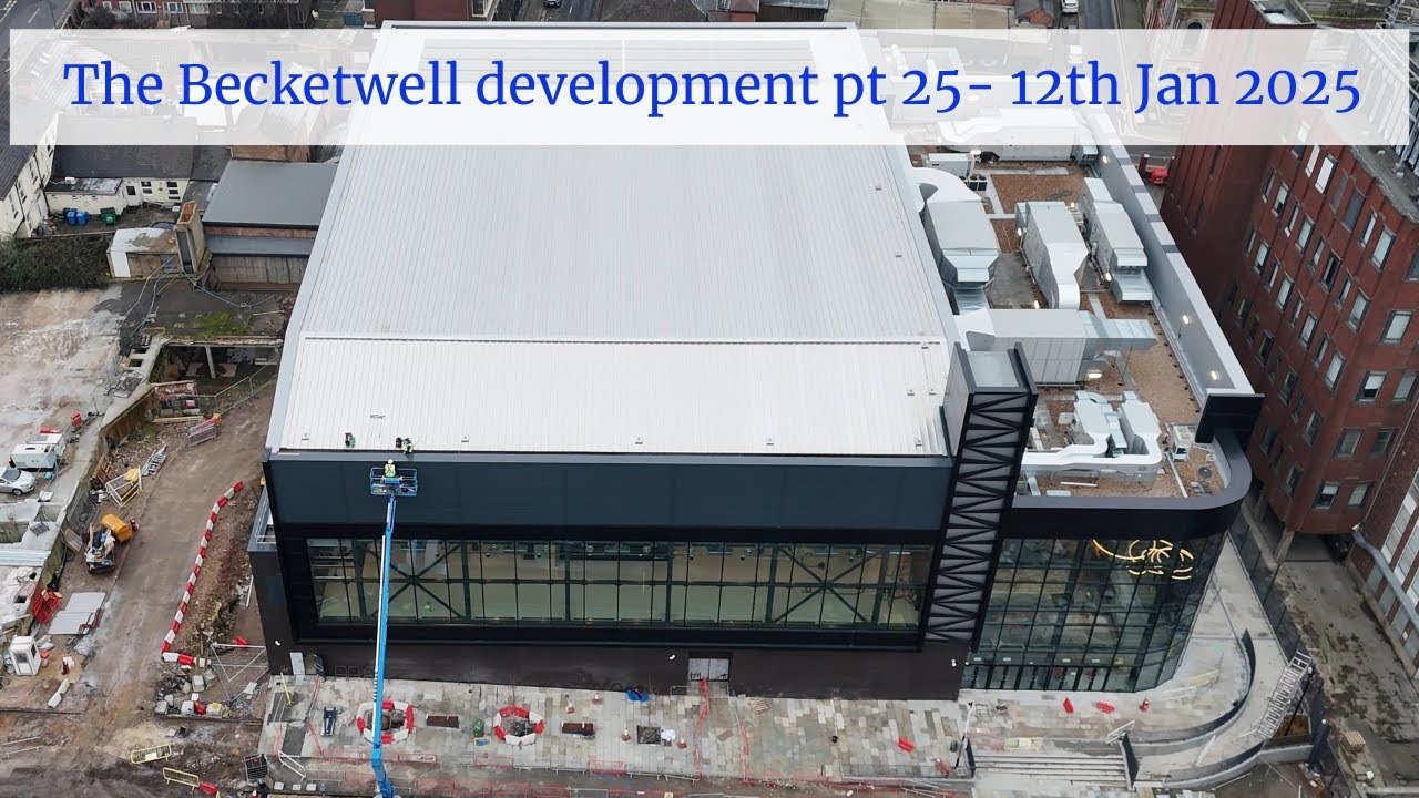 Becketwell development inc Becketwell Arena, Derby City by drone, Part ...