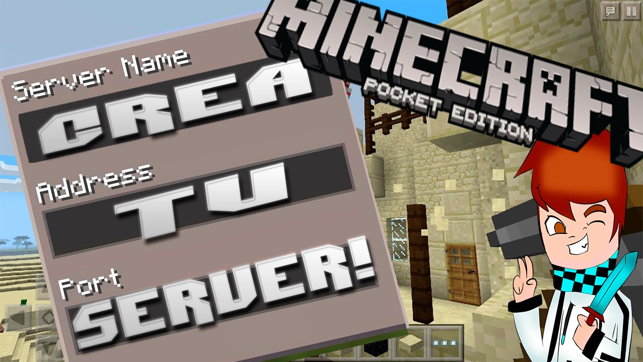 COMO CREAR UN SERVER GRATIS PARA MINECRAFT PE 1.0 (Pocket Edition ...