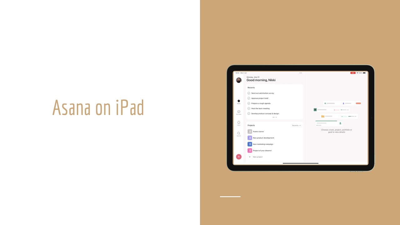 How to use Asana on an iPad - YouTube