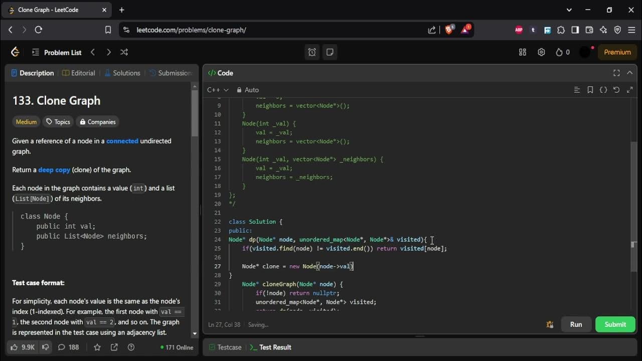 برمجهleetcode-133 - YouTube