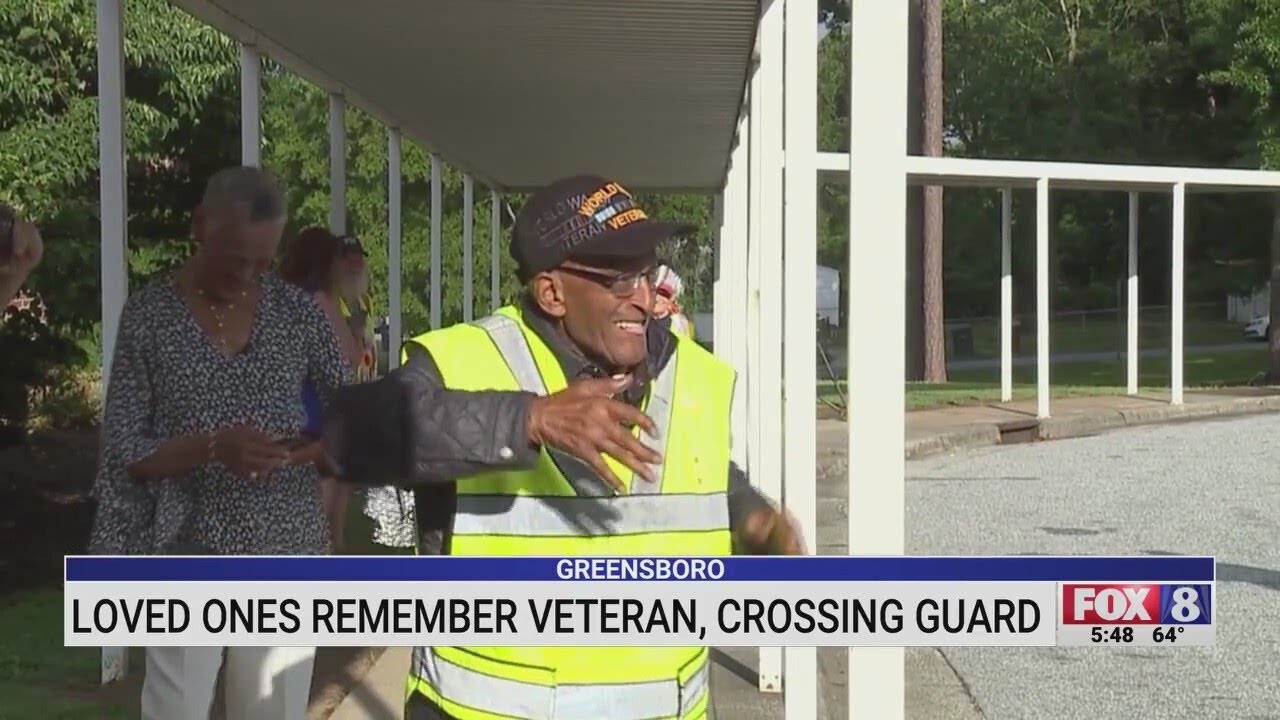 Loved ones remember Greensboro veteran, crossing guard - YouTube
