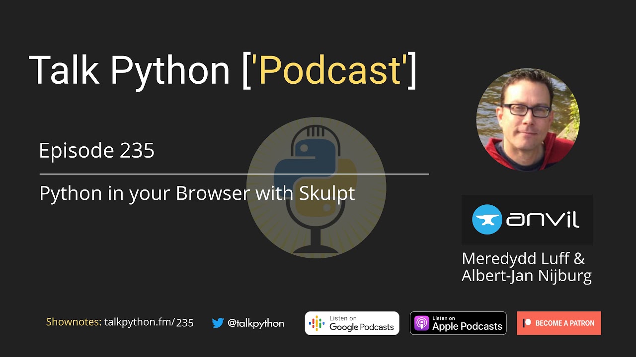 #235 Python in your Browser with Skulpt - YouTube