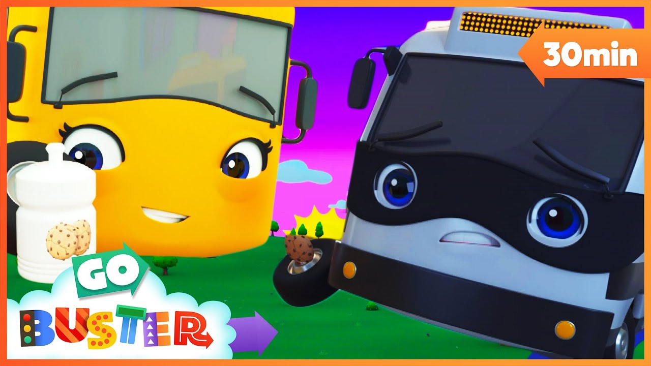 Who Stole the Cookies?! | Go Buster | Moonbug Kids - YouTube