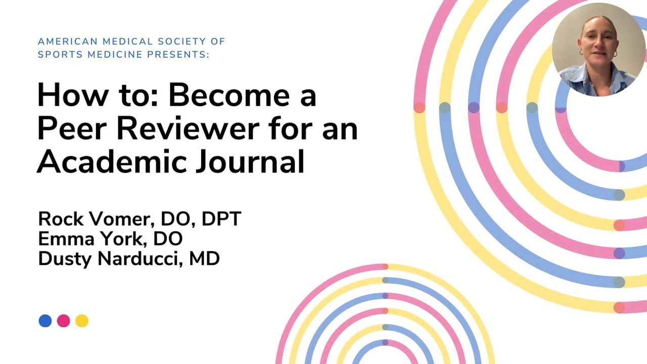 How to Become a Peer Reviewer for an Academic Journal - YouTube