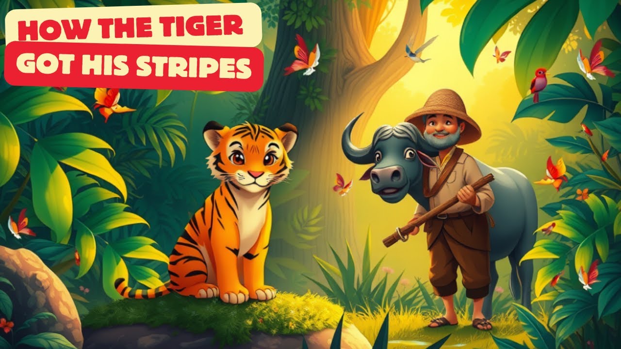 How the Tiger Got His Stripes | A Funny Jungle Tale for Curious Kids ...