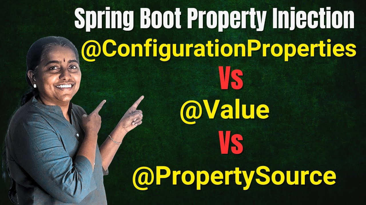 @Value vs @ConfigurationProperties vs @PropertySource | Spring Boot Property Injection - YouTube