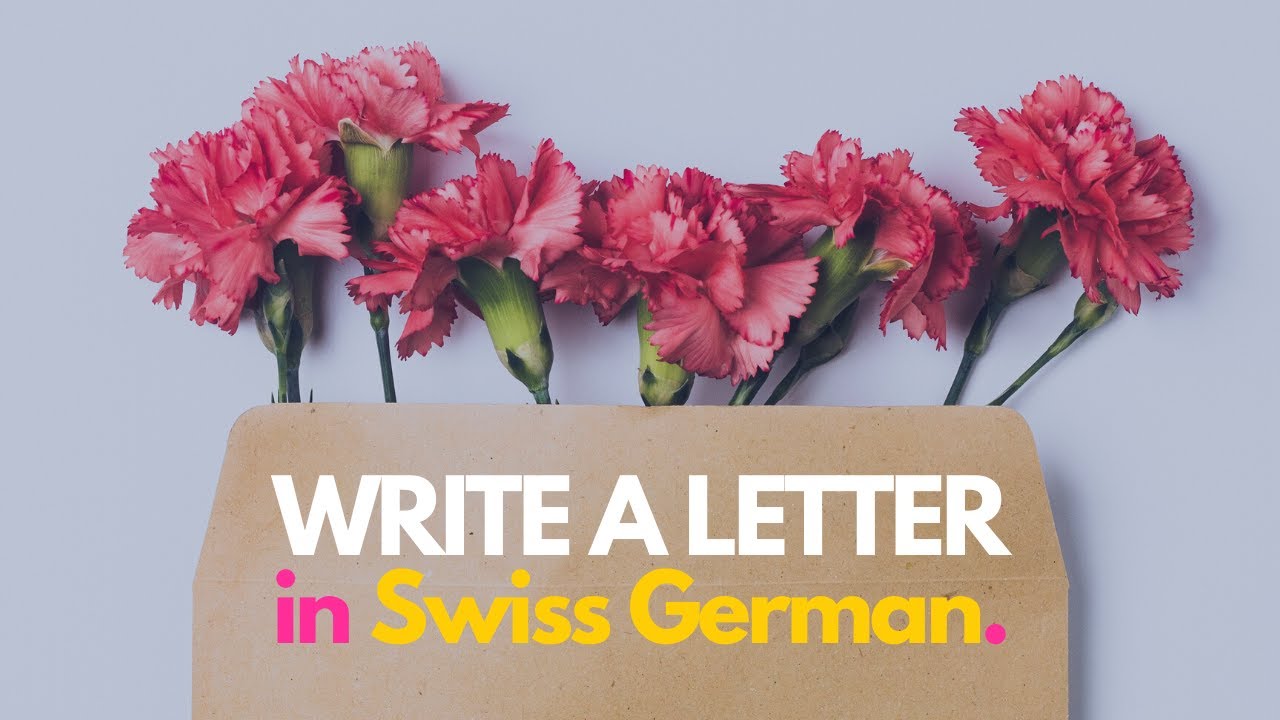 How to Write a Letter or Postcard in Swiss German - YouTube
