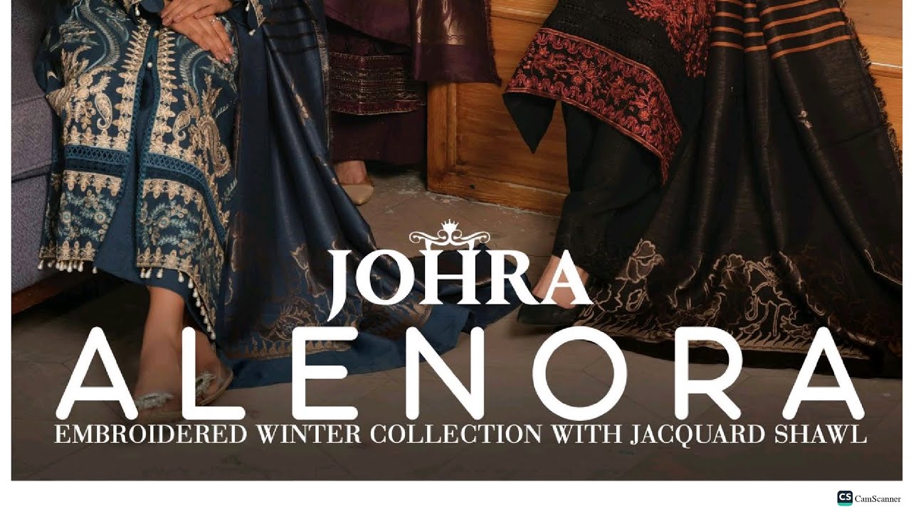 ALENORA BY JOHRA EMBROIDERED WINTER COLLECTIONS - YouTube