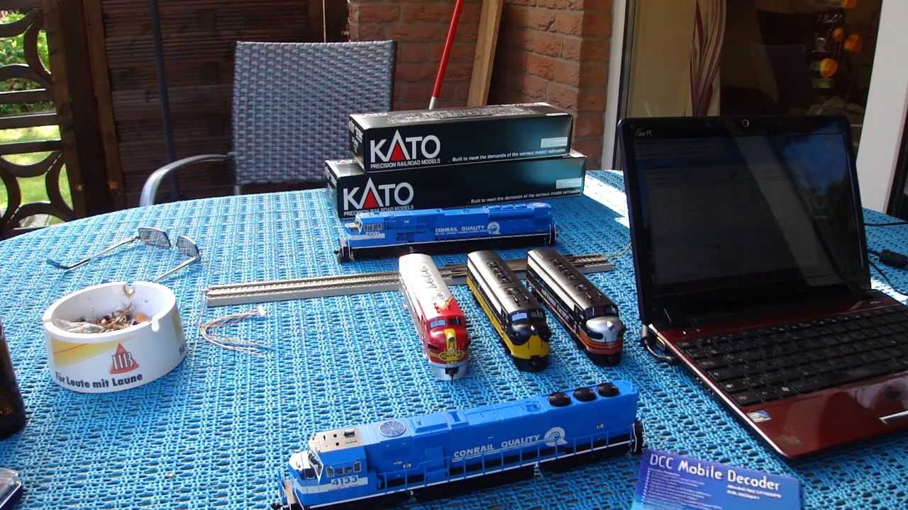 H0 Soundtraxx 852001 - 2 Function DCC Mobile Decoder /Test\ - YouTube