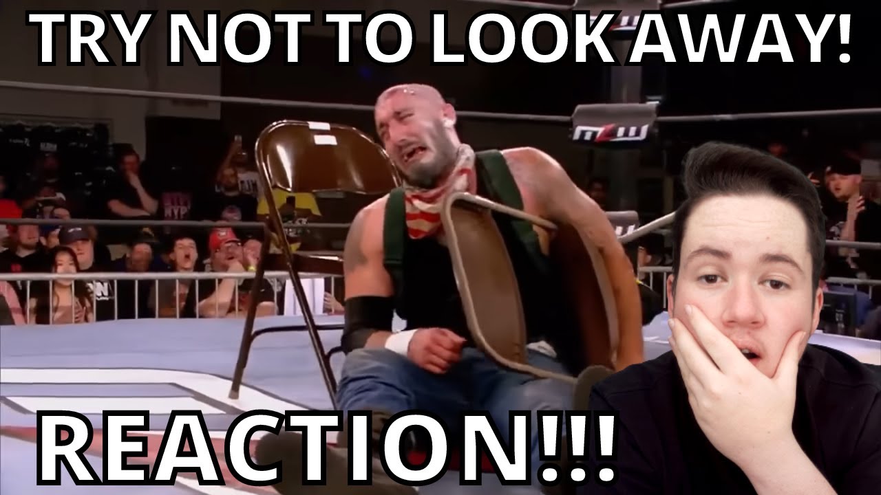 Pro Wrestling "Try Not To Wince Or Look Away Challenge" 3 - Reaction ...