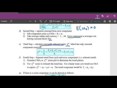 Time Series Forecasting: 10 Decomposition Multiplicative Excel - YouTube