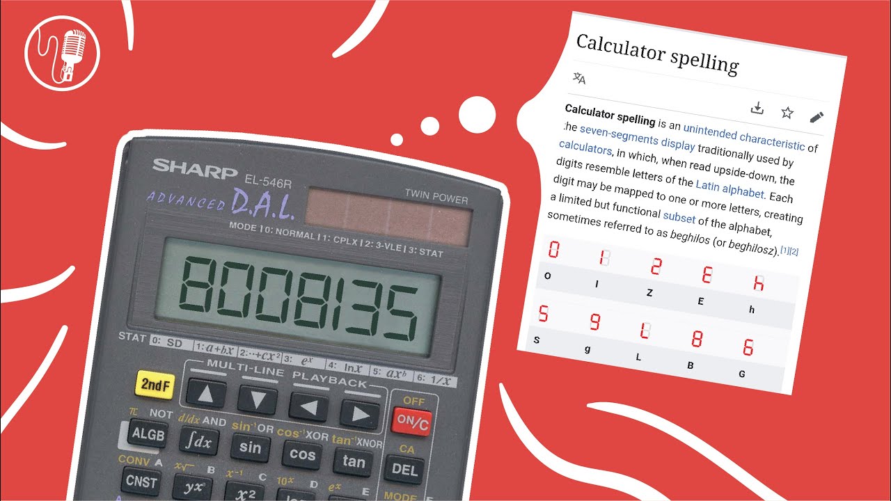 Calculator Spelling - A Wikipedia Reading - YouTube