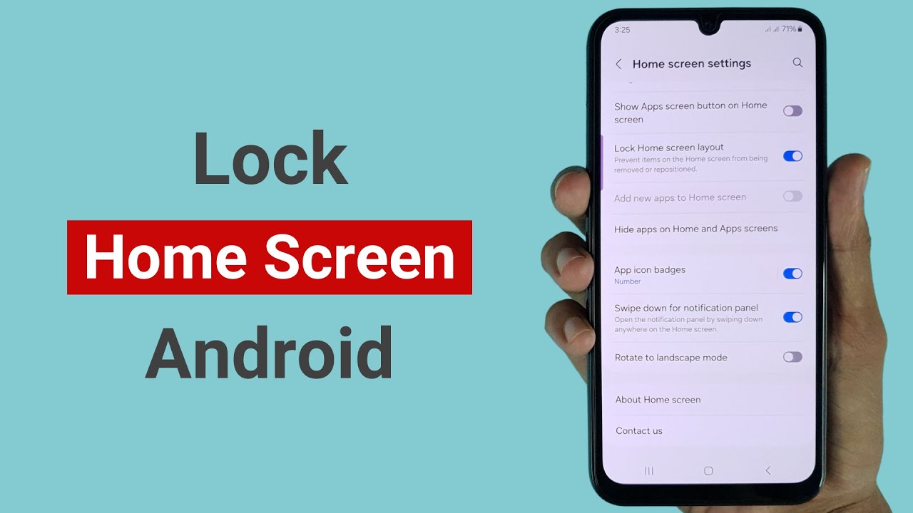 How to Lock Home Screen Layout on Android - YouTube