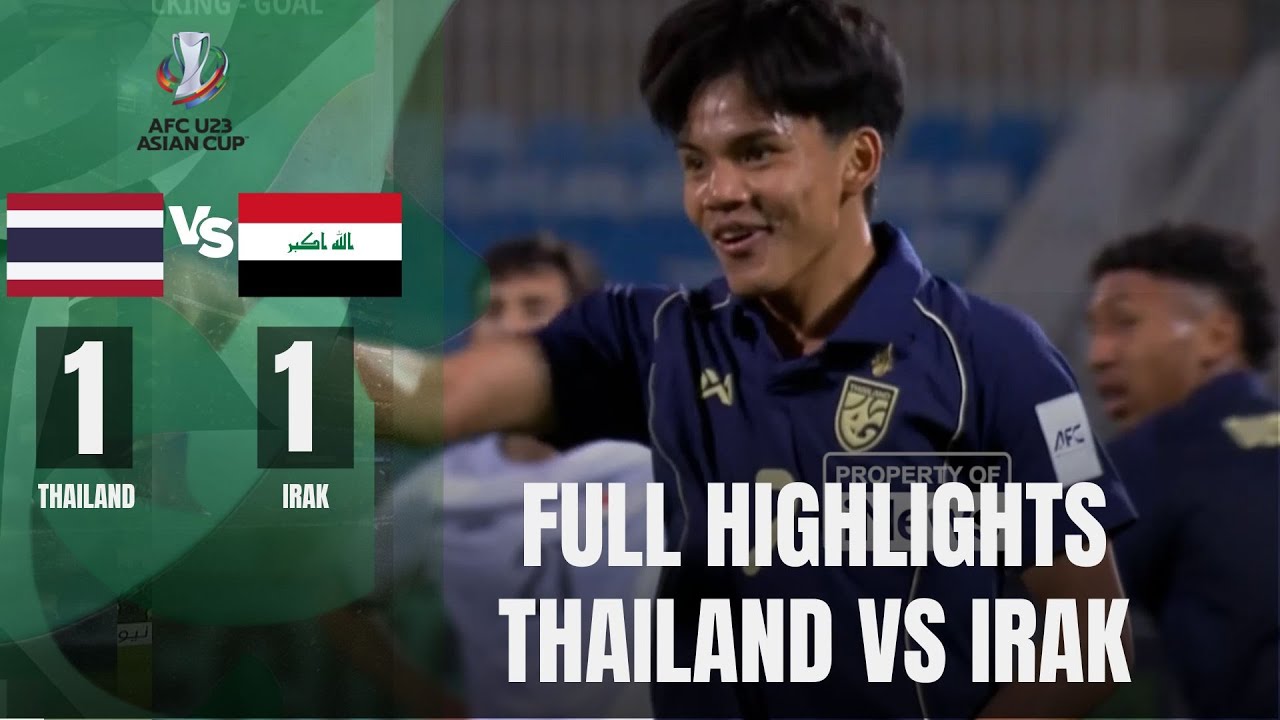FULL HIGHLIGHTS Thailand (1) Vs (1) Irak | AFC U-23 Asian Cup 2026 ...