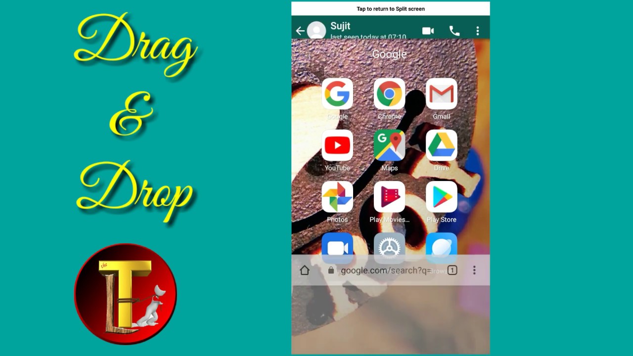 Drag and drop feature trick in Smartphones - YouTube