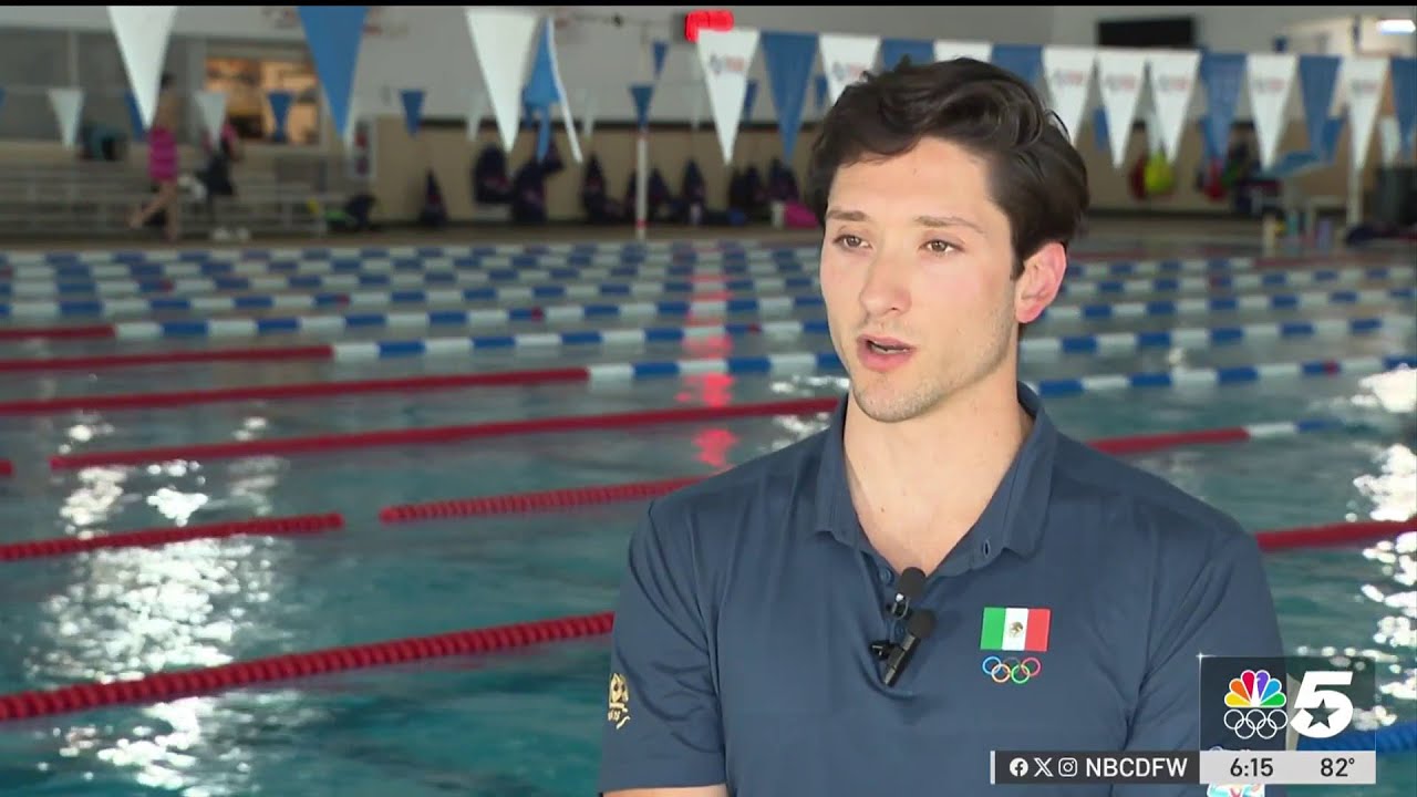 Addison's Gabriel Castaño-Garcia swim for Mexico at the Paris Olympics ...