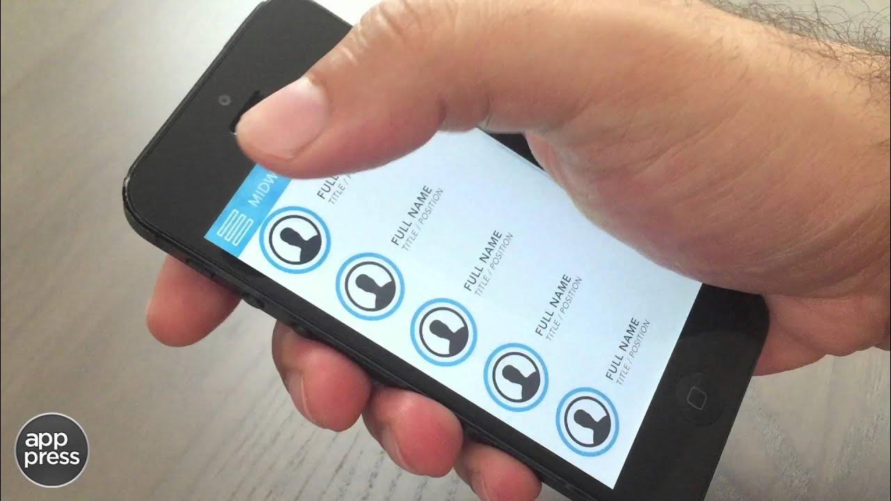 App Press | Slide out menus in apps - YouTube