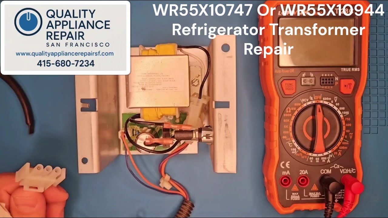 WR55X10747 Refrigerator Transformer Repair Tutorial - YouTube